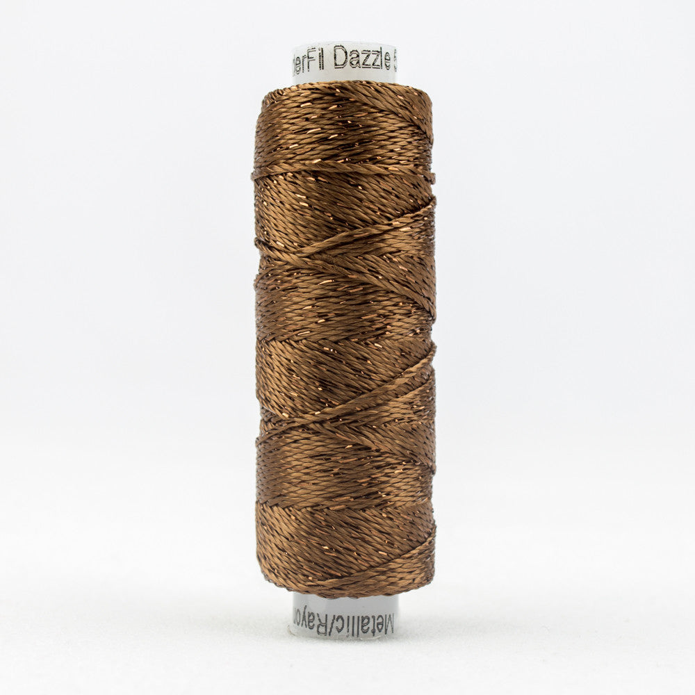 SSDZ7110 - Dazzle 8wt Rayon Metallic Ginger Bread Thread – WonderFil UK